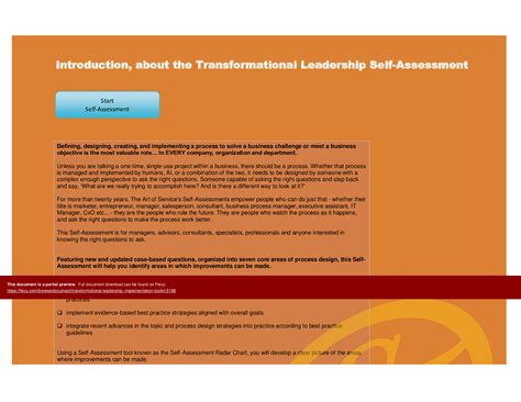 Transformational Leadership Implementation Toolkit Excel Template