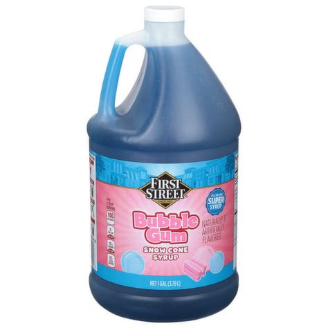 First Street Snow Cone Syrup Bubble Gum Smart And Final