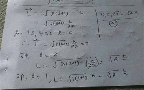 What Are The Values Of The Orbital Angular Momentum Of An Electron In