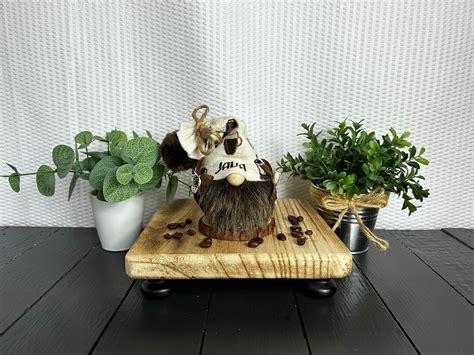 Coffee Whimsical Gnome Java Gnome Coffee Lover Gift Coffee Bar Decor