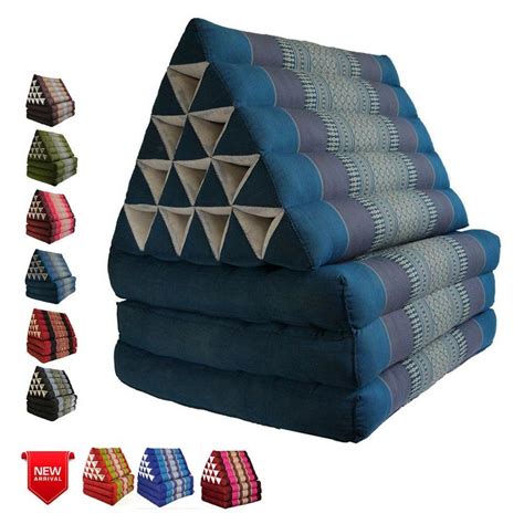Jumbo Thai 3 Folds Triangle Pillow Mattress Cushion Outdoor Daybed 9