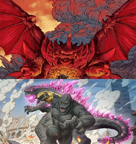 Godzilla X Kong Vs Destoroyah By Mnstrfrc On Deviantart