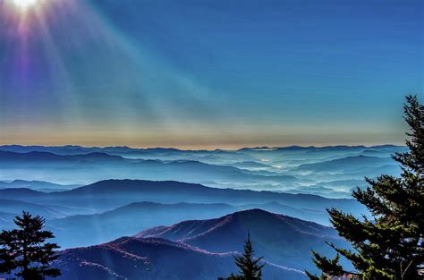 Sunrise At Clingmans Dome In The Smokies Photograph By Roland And