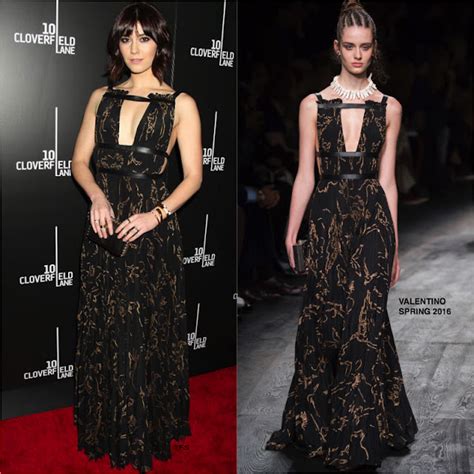Mary Elizabeth Winstead In Valentino At The 10 Cloverfield Lane Nyc