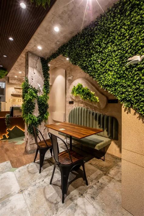 This Cafe Is Designed With Organic Architecture Principles Incorporating Elements Of Feminist