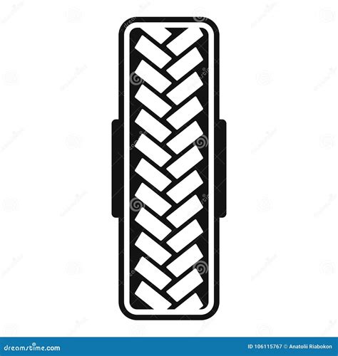 Tread Pattern Icon Simple Style Stock Vector Illustration Of Simple Motoring