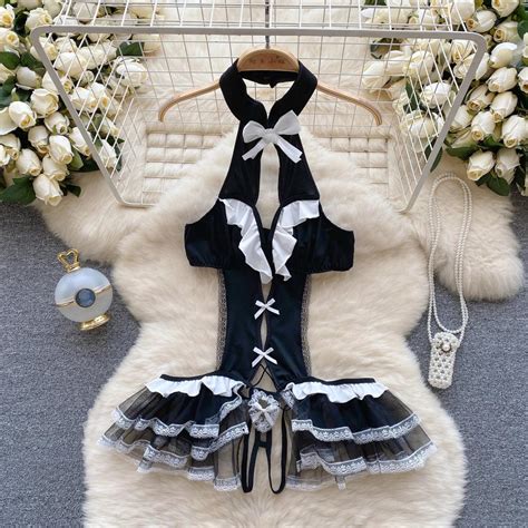 Sexy French Maid Costume Lingerie Dress On Luulla