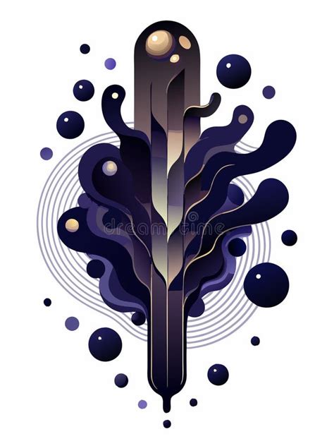 A Captivating Abstract Image With Layered Shapes And Gradients Creating