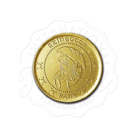 Harry Potter Gringotts Galleon Milk Chocolate Gold Coin 23g Flavers