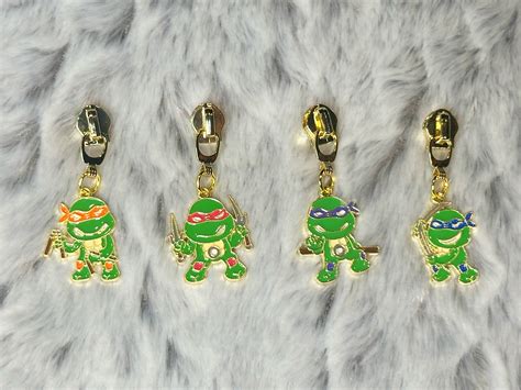Tmnt Zipper Pulls Enamel Raw Designs Cctx