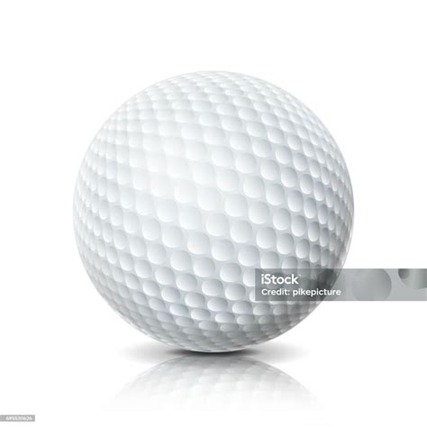 흰색 배경에 고립 된 현실적인 골프 공입니다 3 차원 벡터 일러스트 레이 션 가까운에 대한 스톡 벡터 아트 및 기타 이미지 가까운 골프 골프공 Istock