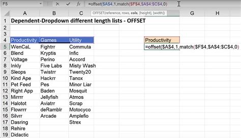 Expandable Conditional Drop Down Lists In Excel Xelplus Leila Gharani