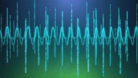 Abstract Digital Wave Visualization Representing Sound And Technology Premium Ai Generated Image