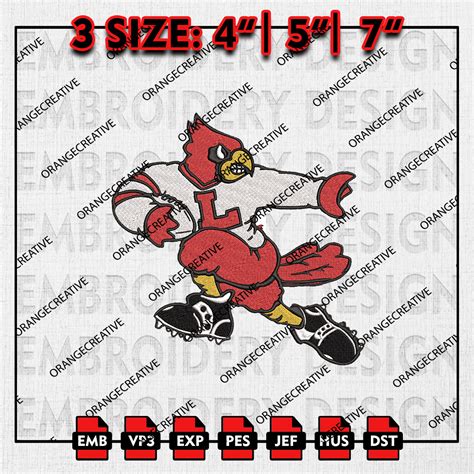Louisville Cardinals Ncaa Logo Emb Files Ncaa Embroidery De Inspire
