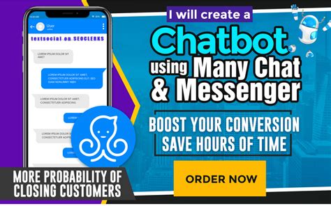 Create A Manychat Chatbot For Messenger For 50 Seoclerks