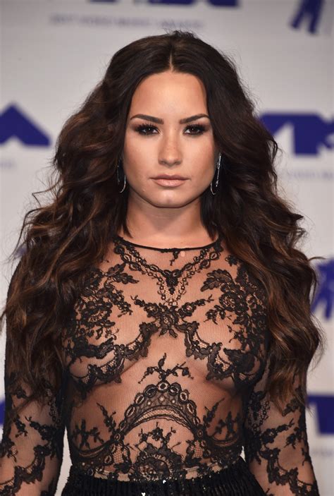 Demi Lovato Turns Heads In A Sexy Sheer Lace Number At The Mtv Vmas