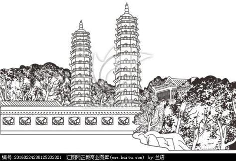 太原景色简笔画 简笔画图片大全 普车都