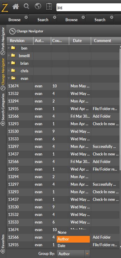 reporting with asset browser evolphin documentation