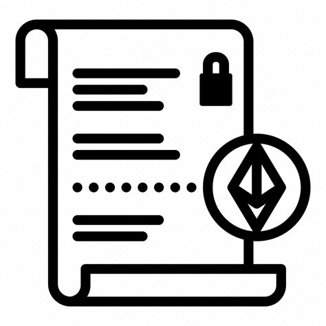 Smart Contract Ethereum Icon Download On Iconfinder