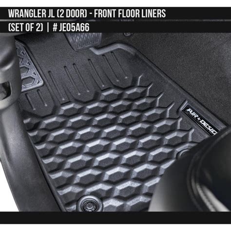Jeep Wrangler Jl 2018 2025 Front Floor Liners Air Design