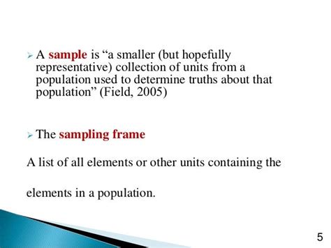 Sampling Frame