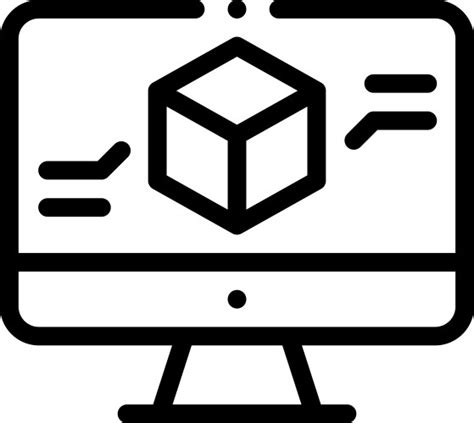 Exhibition Icon Line Art Style Design Isolated Vector Image