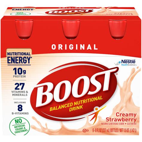 Boost Strawberry Drink 6 Pk 8 Oz Gj Curbside
