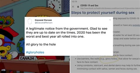 Canada Officially Endorses Glory Holes As A Safe Option For Pandemic Sex 39 Photos Thechive