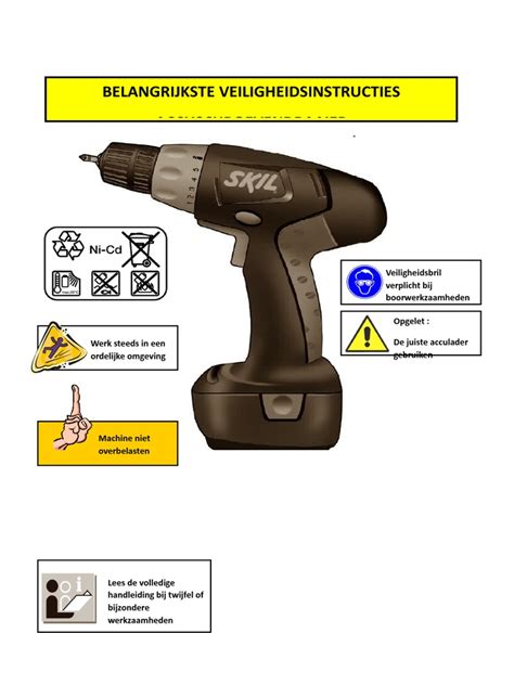 Instructiekaart Accu Boormachine Pdf