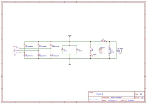 DIY Three Phase Rectifier Circuit EasyEDA