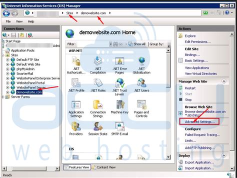 How To Change Accessing Application Pool To Website In Window Server IIS Help Buzinessware