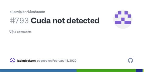 Cuda Not Detected Issue Alicevision Meshroom GitHub
