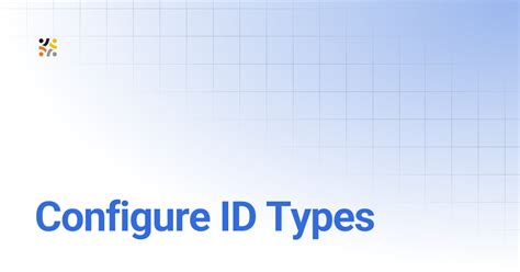 Configure Id Types Openg2p Docs