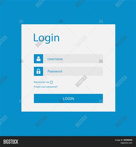 Vector Login Vector And Photo Free Trial Bigstock