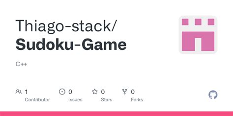 Github Thiago Stacksudoku Game C