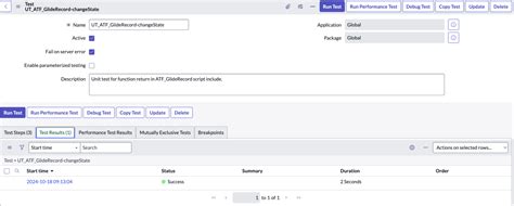 how to test a server side script using automated test framework atf