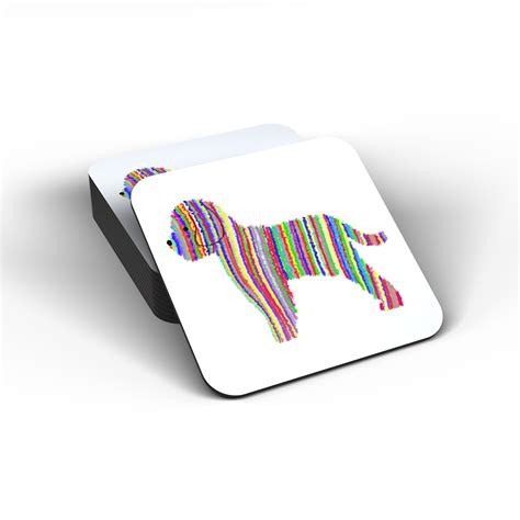 4 Pack Cockapoo Rainbow Coaster White The Hector Company