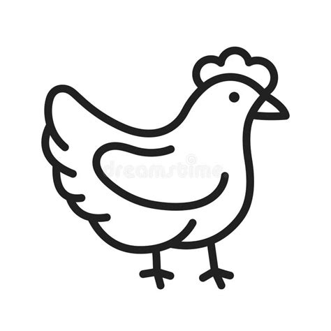 Chicken Icon Vector Image Suitable For Mobile Apps Web Apps And Print Media Stock Vector