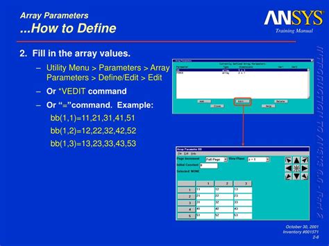 Ppt Array Parameters Powerpoint Presentation Free Download Id4814278