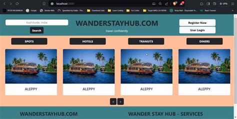 Ananthu Ma On Linkedin Wanderstayhub Projectupdate Linkedinupdate Mernstack Project Reactjs