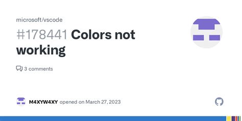 Colors Not Working Issue Microsoft Vscode GitHub