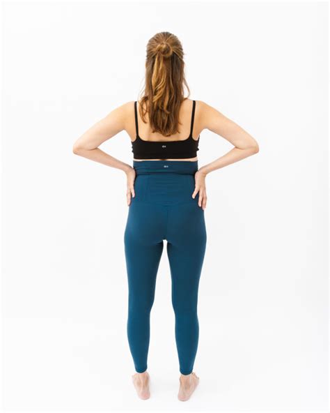 Mama Hug Těhotenské Legíny Modrá Kinoko