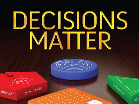 Decisions Matter Using A Decision Making Framework With Contemporary Student Affairs Case Studies