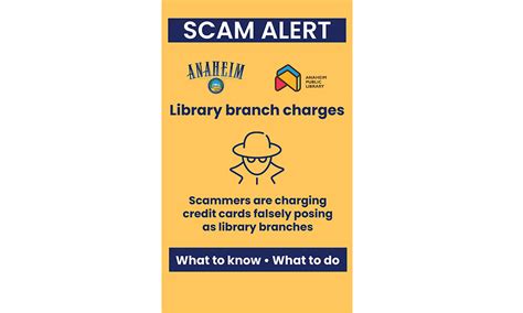 Anaheim Warns Of Bogus Library Charges On Credit Cards California Insider