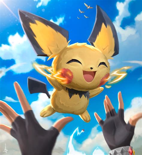 Download Hand Pichu Pokémon Video Game Pokemon Art