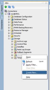 How To Create Tablespace Using SQL Developer RebellionRider