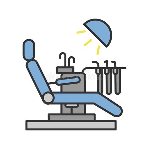 Dental Chair Color Icon Stock Vector Illustration Of Dentist 200421923