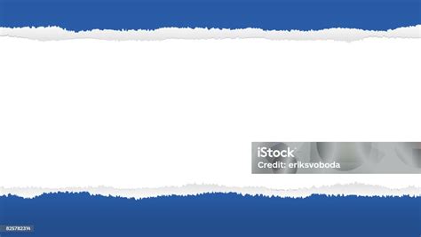 텍스트 흰색 배경 종이에 구멍을 위한 공간으로 현실적인 찢어진된 오픈 종이 고르지 못한 찢어진 가장자리와 종이의 찢어진된 스트립 0명에 대한 스톡 벡터 아트 및 기타 이미지