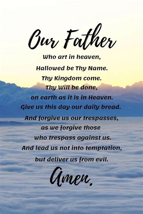 The Lord S Prayer Scripture Sign Our Father Prayer Etsy Artofit