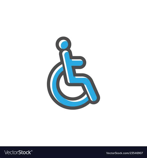 Disable Icon Graphic Design Template Royalty Free Vector
